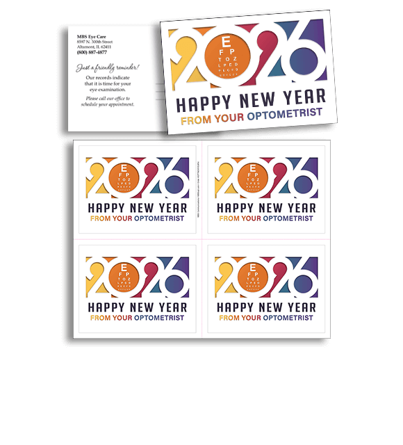 Custom Recall Postcards | Purchase Optometry Recall Postcards from ...